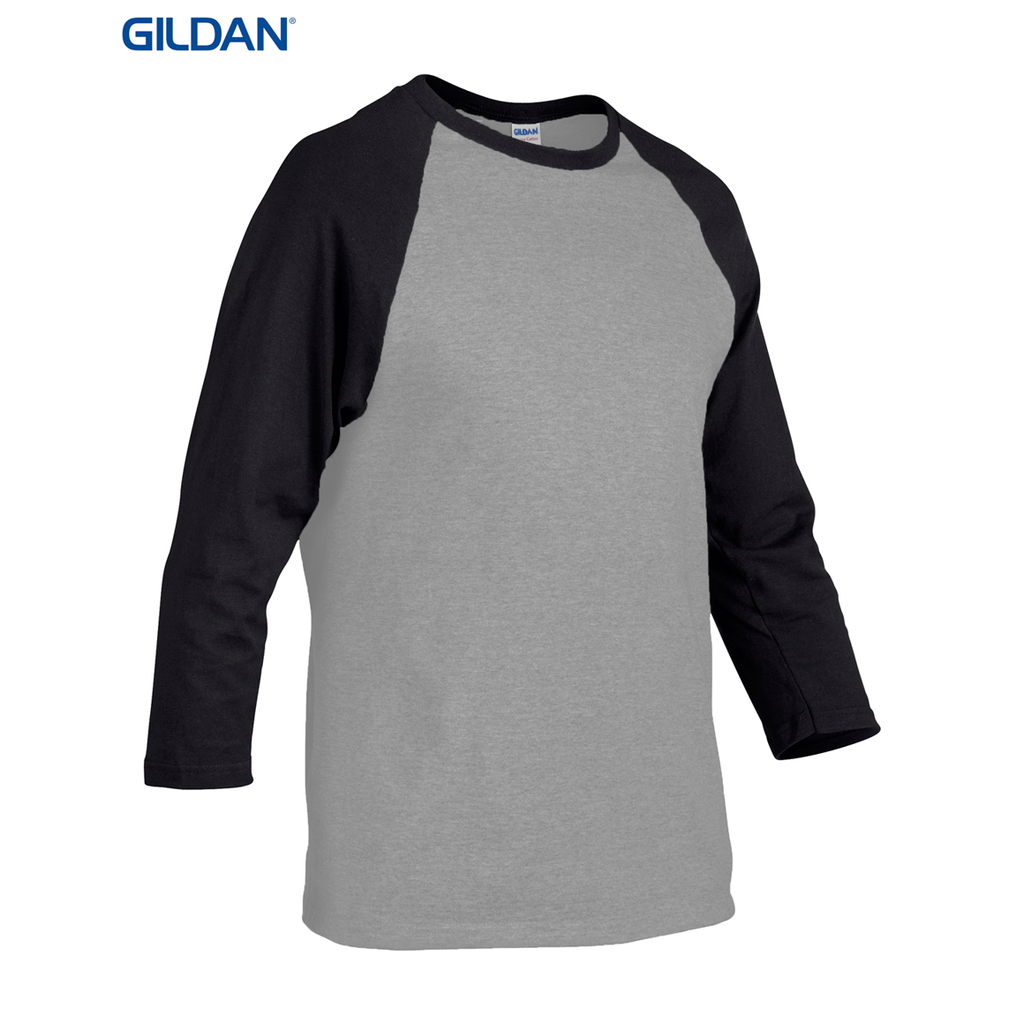 Adult Heavy Cotton Raglan 3/4 Sleeve (Gildan Brand)-Createe